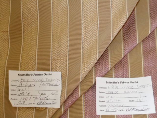 Closeout Herringbone and Stripe Pattern A-Tailor Outdoor Fabric