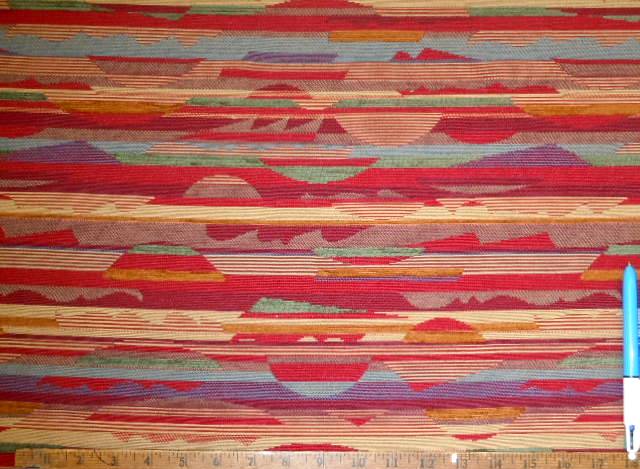 Pattern Montenegro Color Red woven upholstery fabric