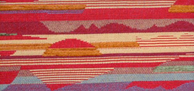 Pattern Montenegro Color Red woven upholstery fabric