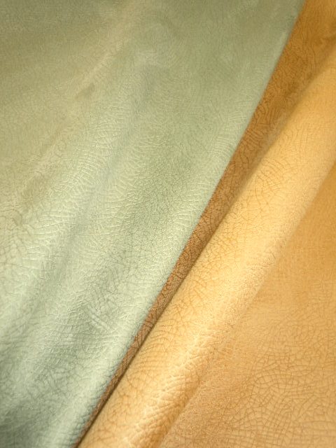 Pattern Lefors Faux Suede in Colors Jade or Gold