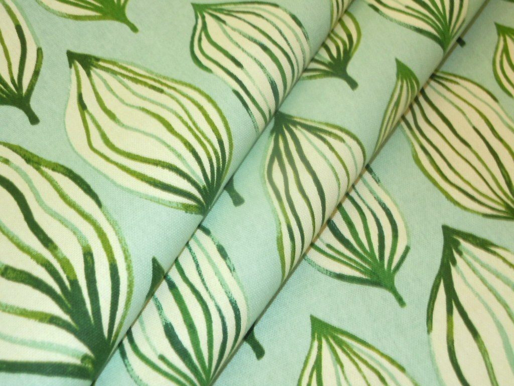 Waverly pattern Tropical Leaf color Verte