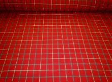 Closeout Decorator fabric Laura & Kiran's Box Plaid Red